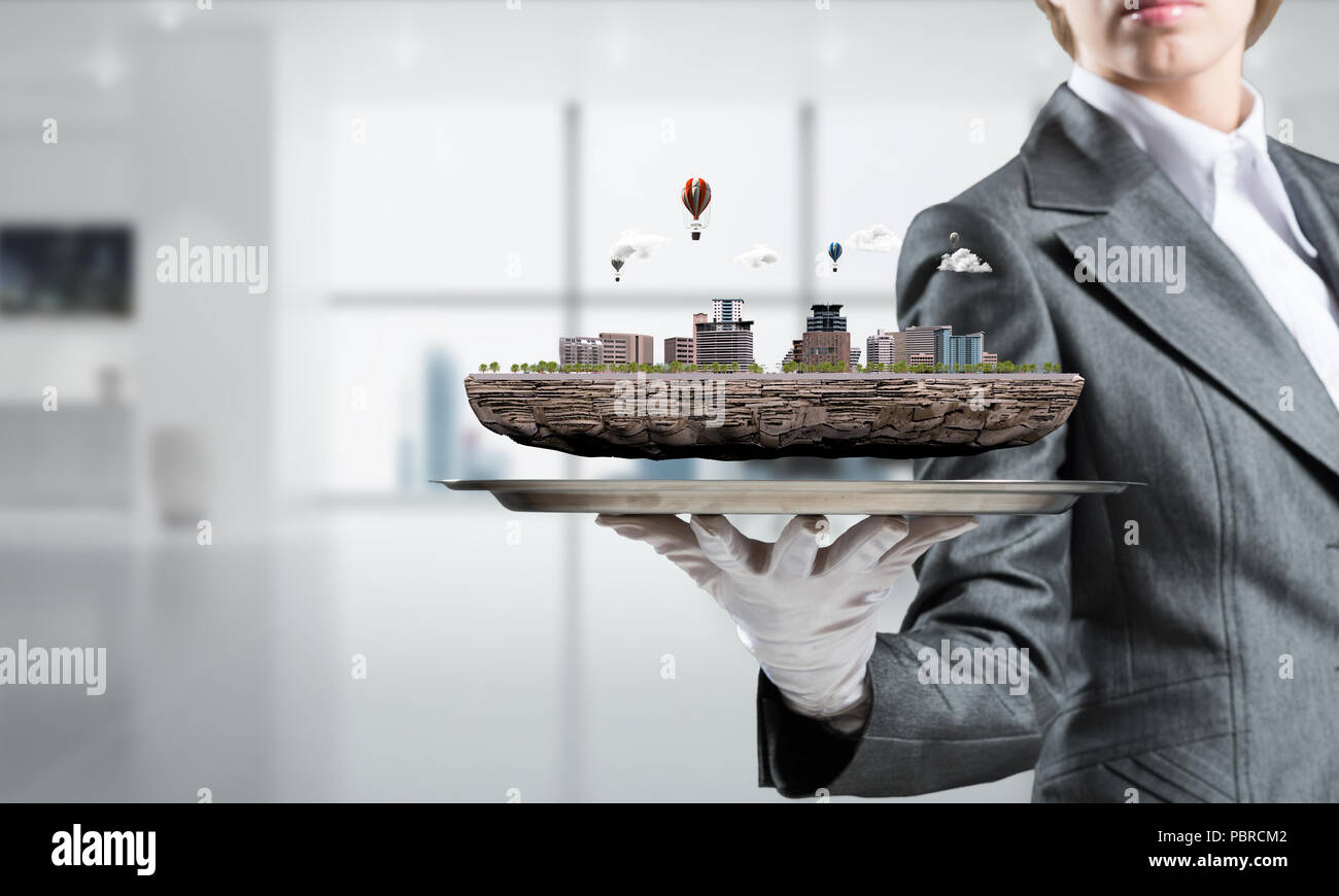 Concept of modern urban development Stock Photo - Alamy