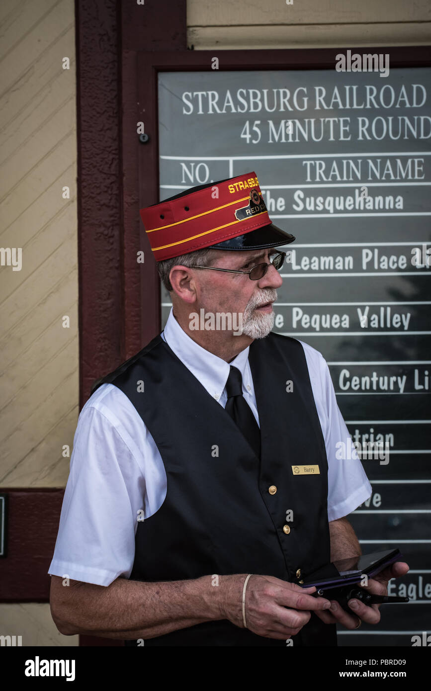 Strasburg and Pennsylvania railroad museum Stock Photo - Alamy