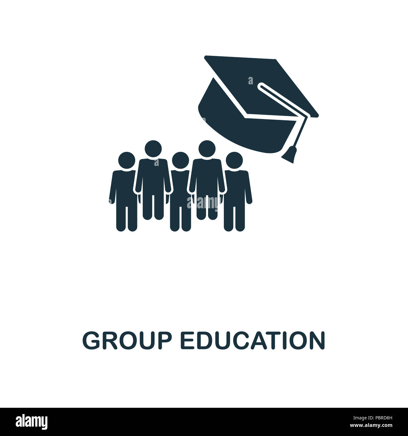 Group Education creative icon. Simple element illustration. Group ...