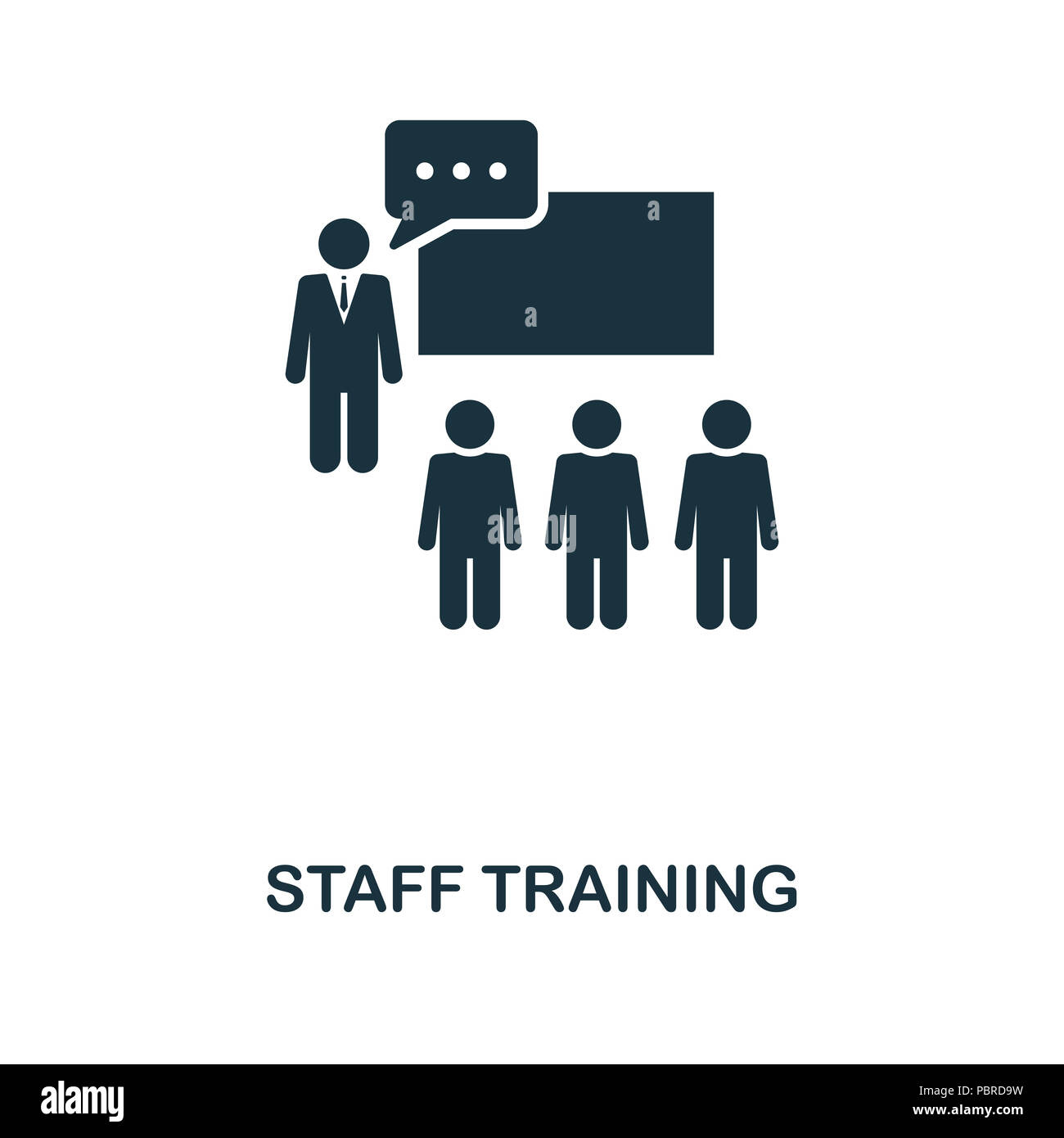 Staff Training creative icon. Simple element illustration. Staff ...