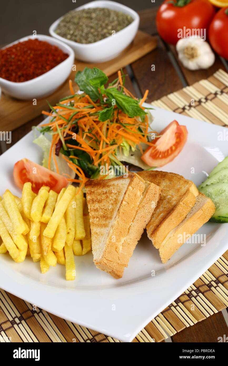 Fresh toasted panini sandwich Stock Photo - Alamy