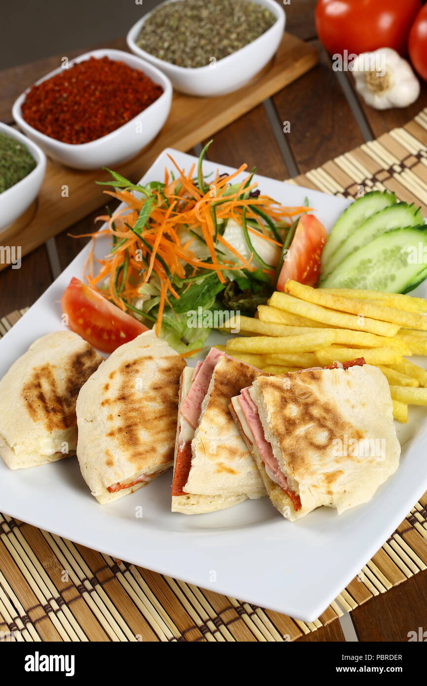 Turkish Bazlama Tost / Toast sandwich Stock Photo - Alamy