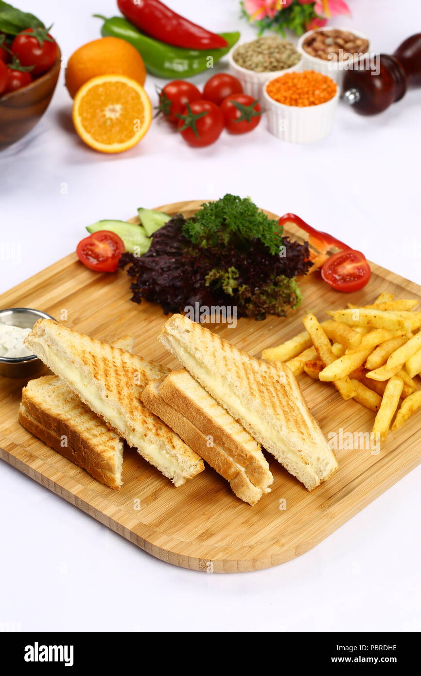 Fresh toasted panini sandwich Stock Photo - Alamy