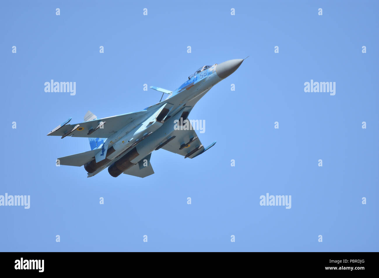 Ukrainian Sukhoi SU-27 Flanker RIAT Fairford 2018 Stock Photo - Alamy