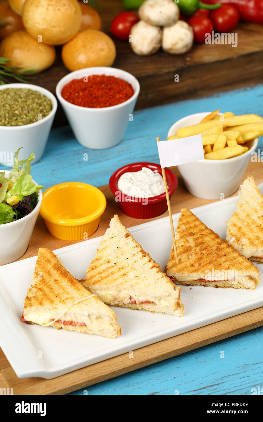 Fresh toasted panini sandwich Stock Photo - Alamy