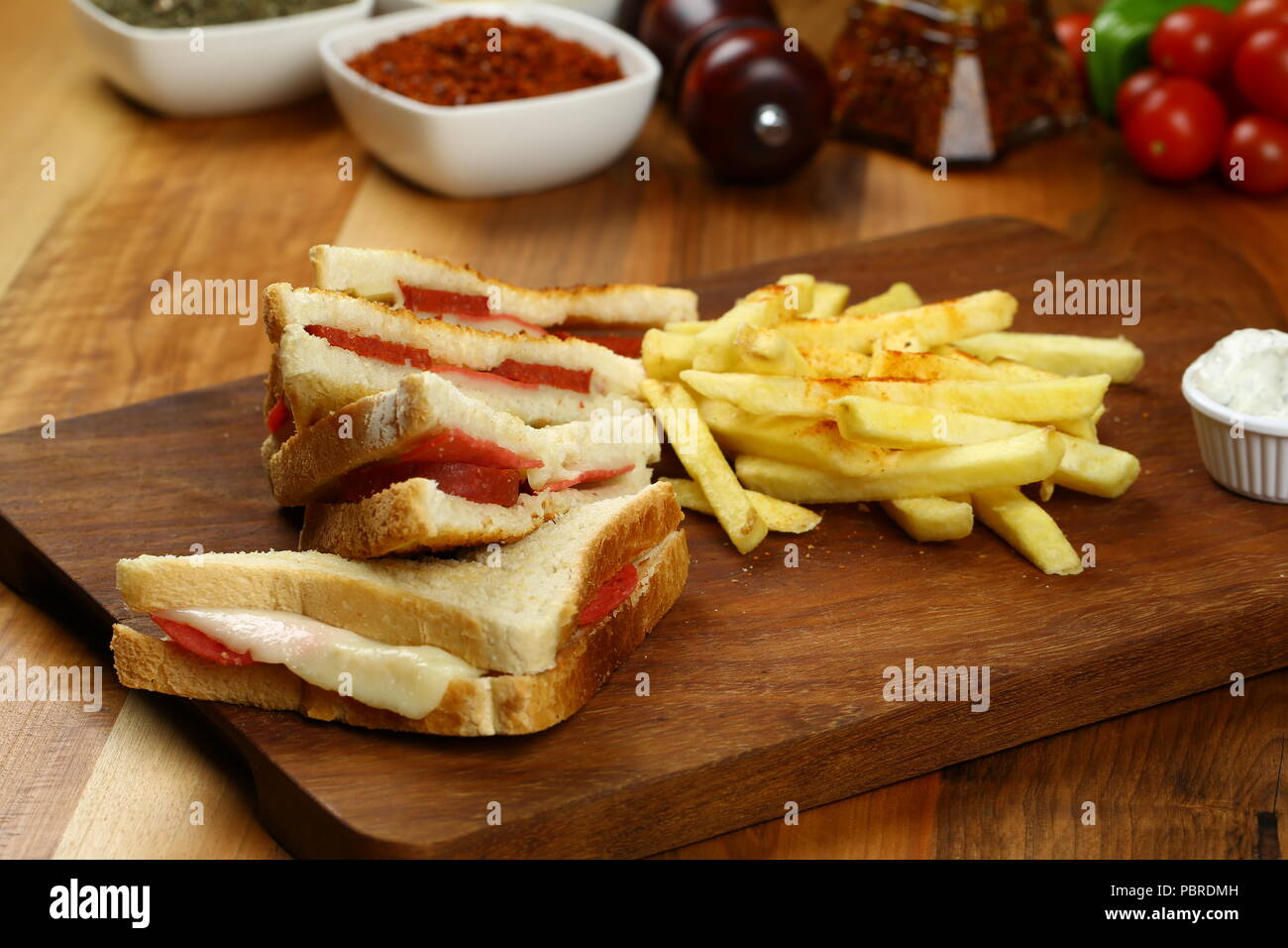 Fresh toasted panini sandwich Stock Photo - Alamy