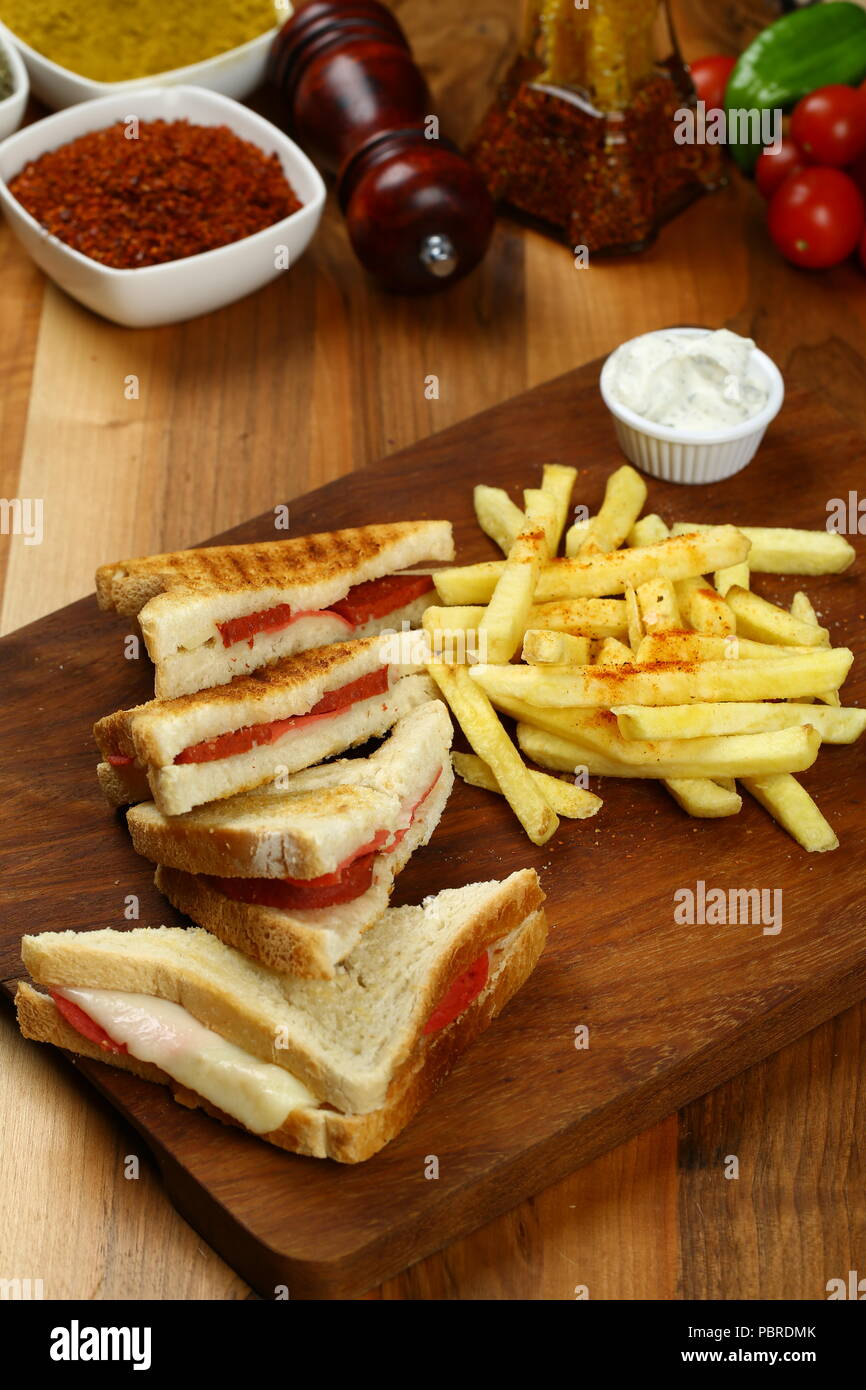 Fresh toasted panini sandwich Stock Photo - Alamy