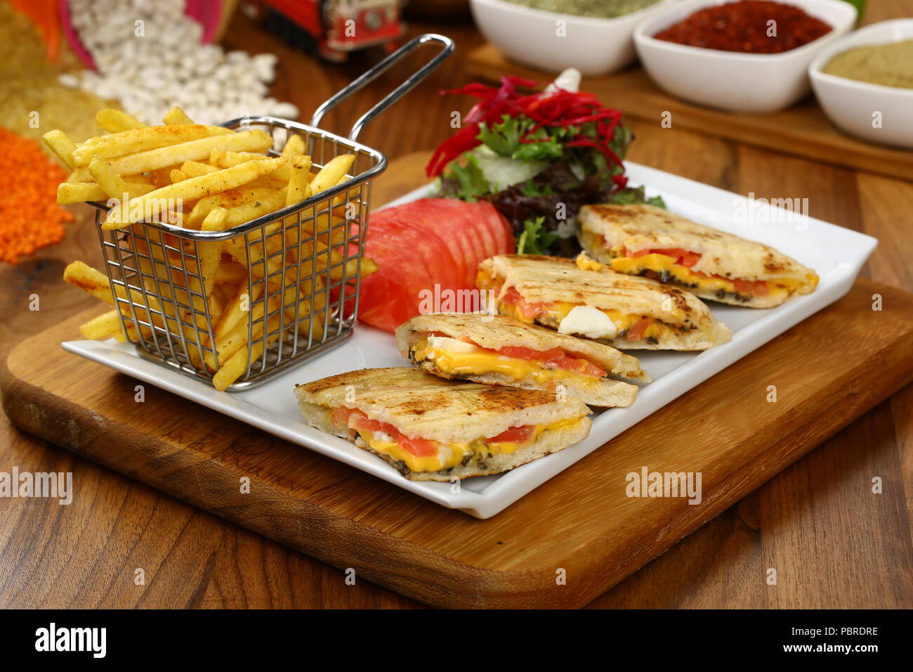 Turkish Bazlama Tost / Toast sandwich Stock Photo - Alamy
