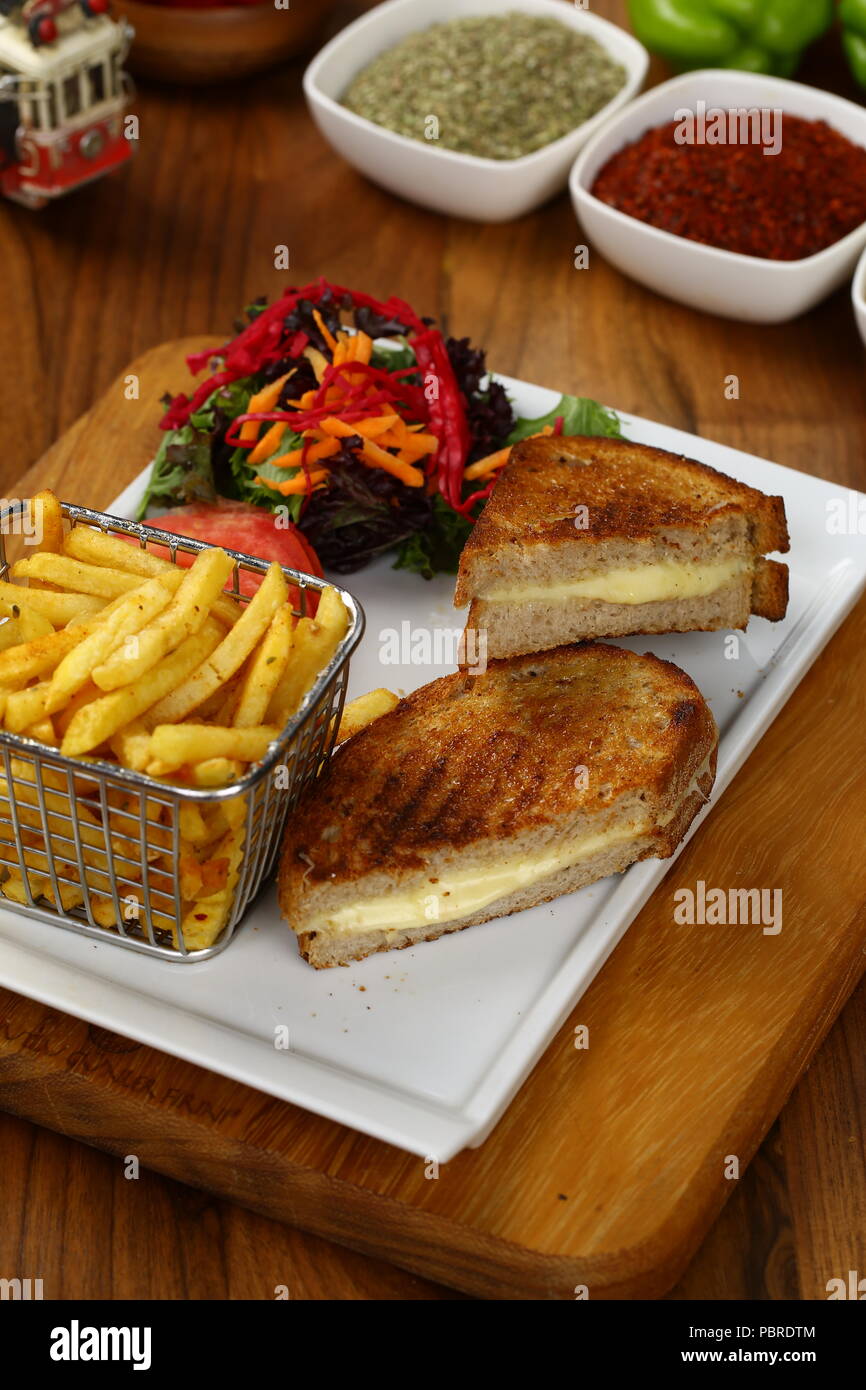 Fresh toasted panini sandwich Stock Photo - Alamy