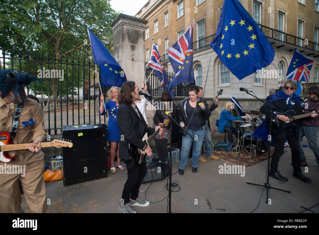 23rd May 2018 - Whitehall, London - All musicians (Terry Finch, EU ...