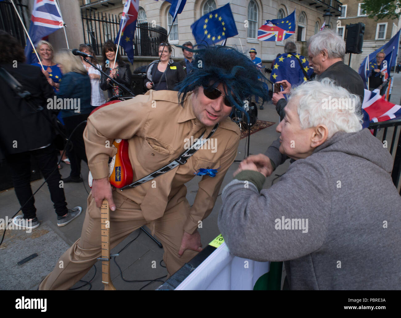 23rd May 2018 - Whitehall, London - All musicians (Terry Finch, EU ...