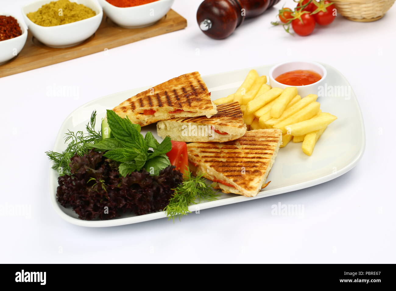 Turkish Bazlama Tost / Toast sandwich Stock Photo - Alamy