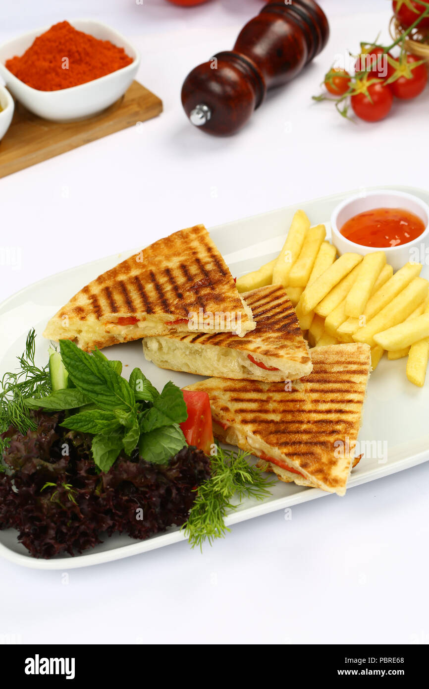Turkish Bazlama Tost / Toast sandwich Stock Photo - Alamy