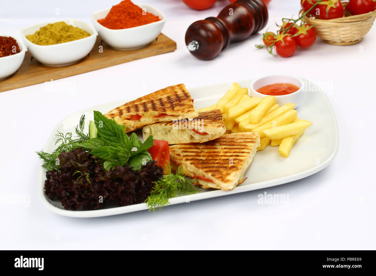 Turkish Bazlama Tost / Toast sandwich Stock Photo - Alamy