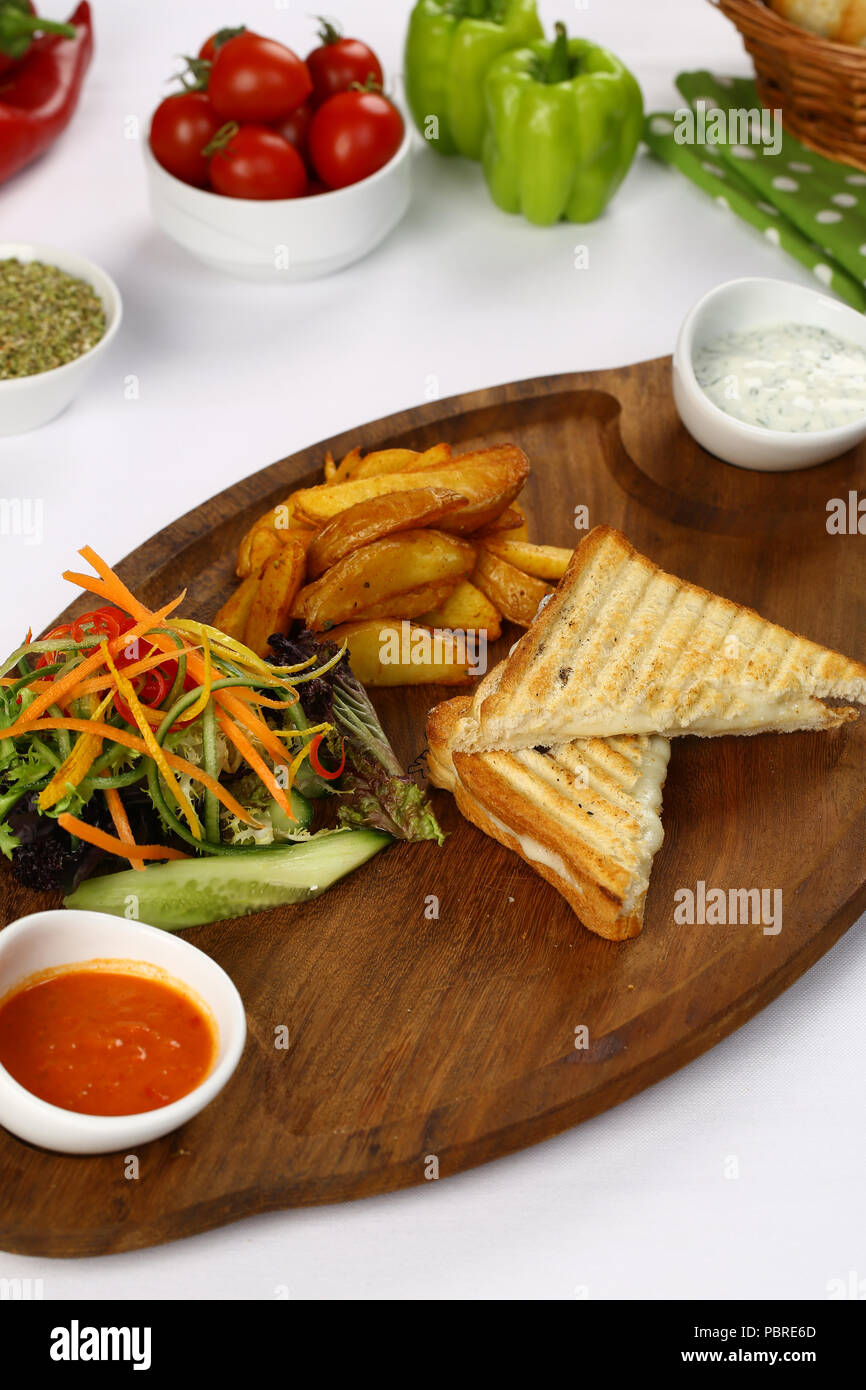 Fresh toasted panini sandwich Stock Photo - Alamy