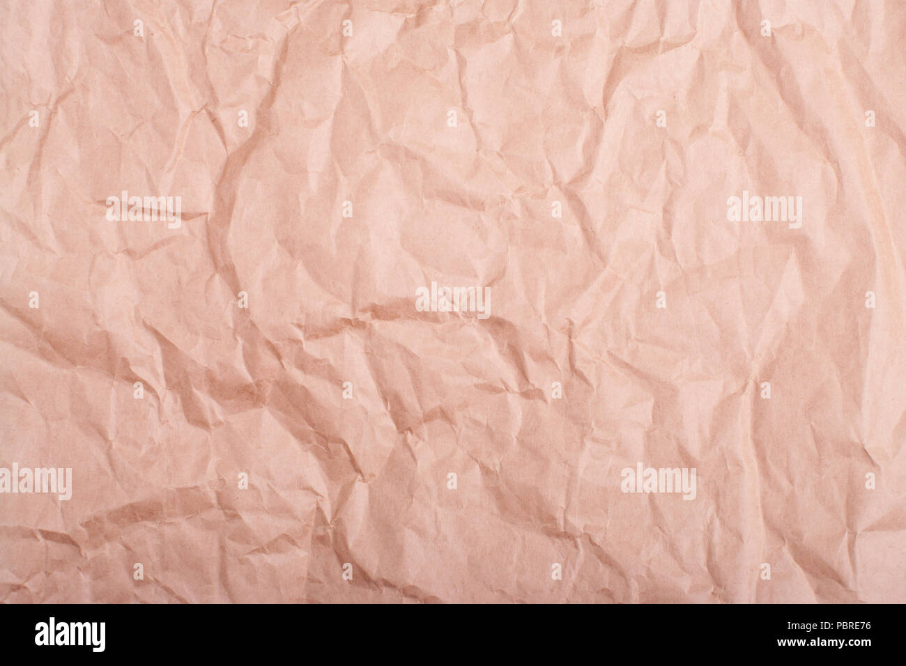 highly wrinkled craft paper background high detailed Stock Photo - Alamy