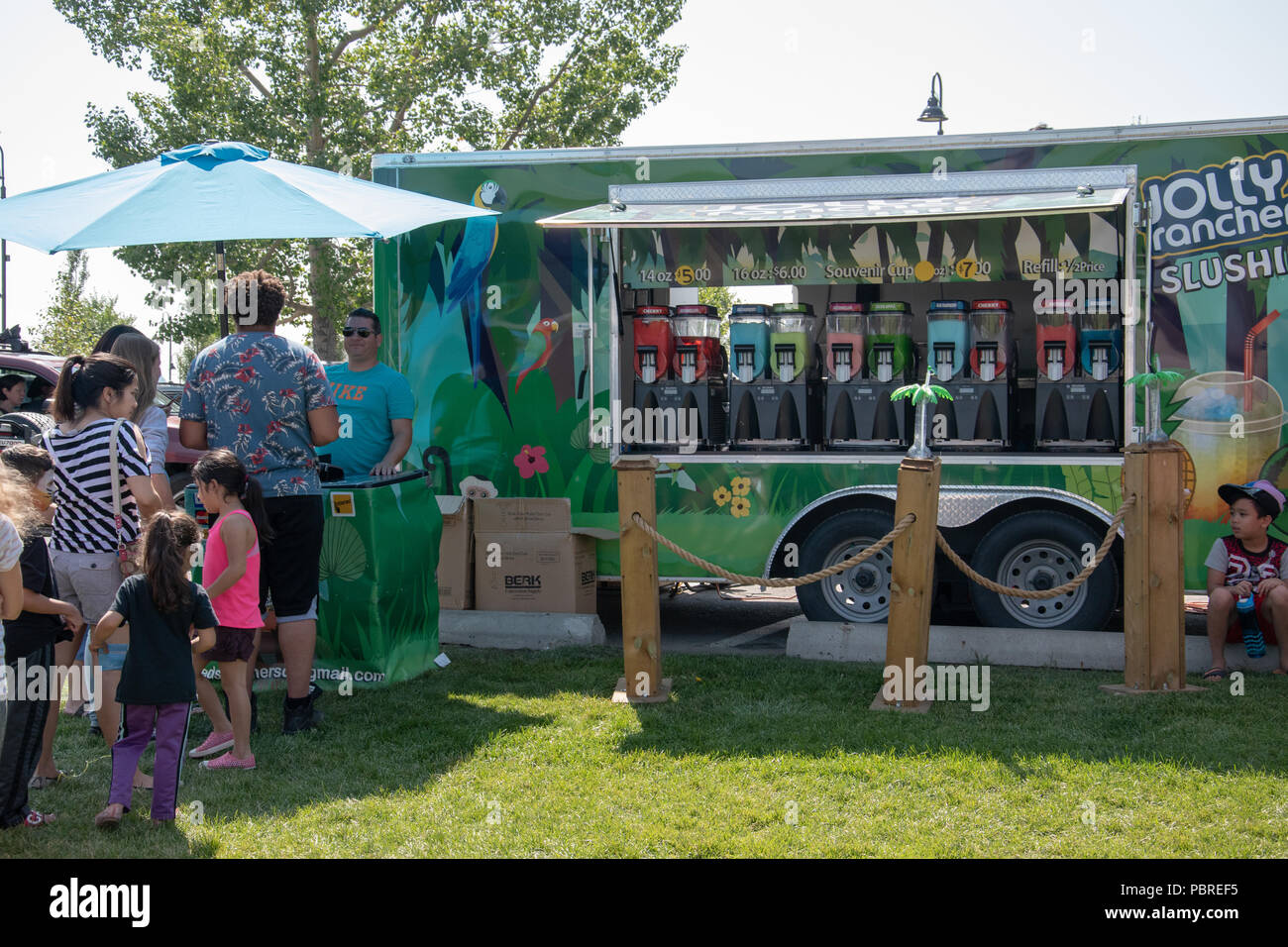 Jolly Rancher Slush at the Chestermere Water Festival, Chestermere ...