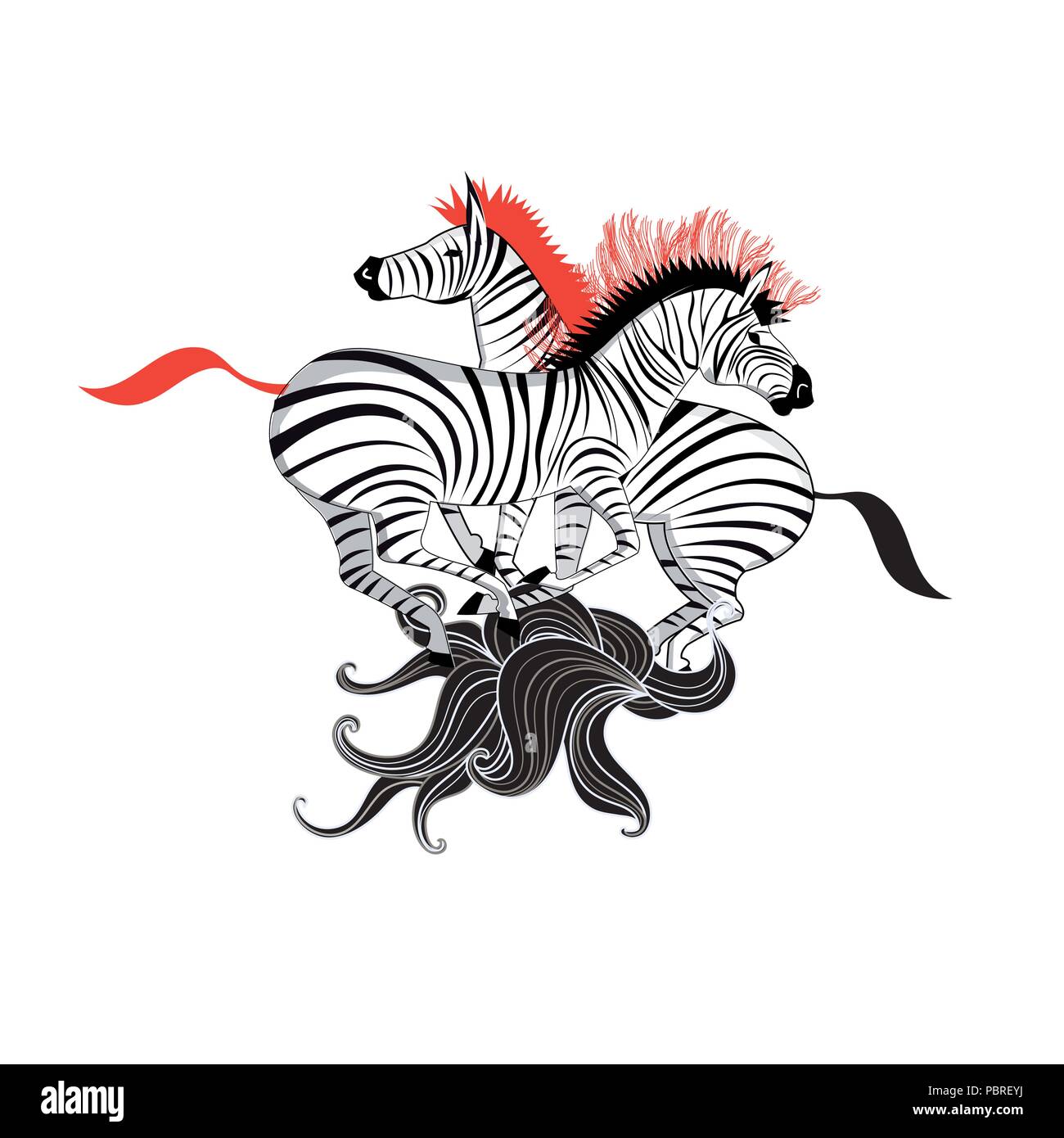Graphics super beautiful zebra Stock Vector Image & Art - Alamy