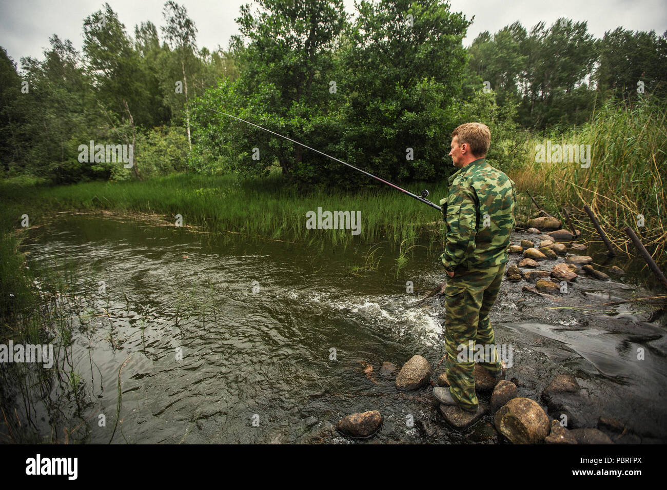 Fish catching underwater hi-res stock photography and images - Alamy