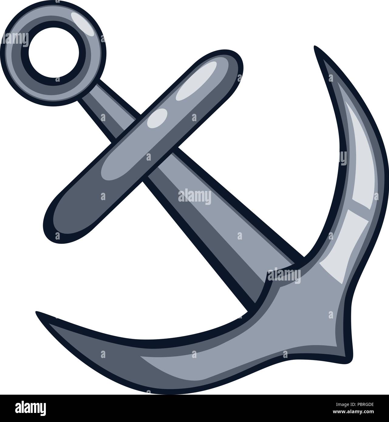 Cartoon vector ship anchor icon Stock Vector Image & Art - Alamy