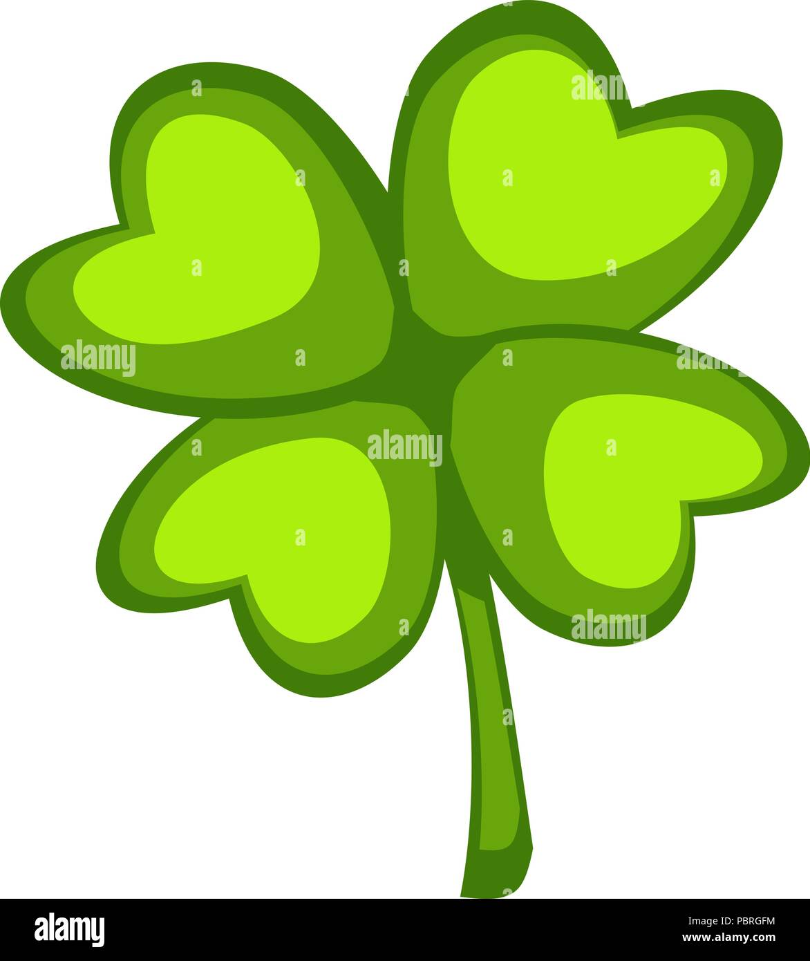 Four leaf clover cartoon icon hi-res stock photography and images - Alamy