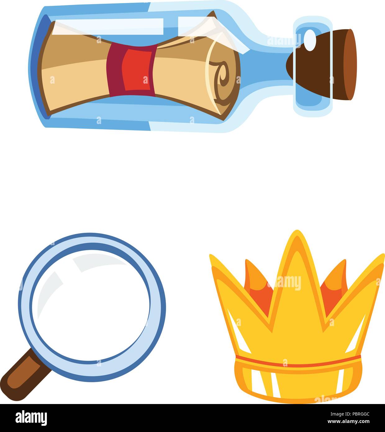 Medieval treasure find gold Stock Vector Images - Alamy