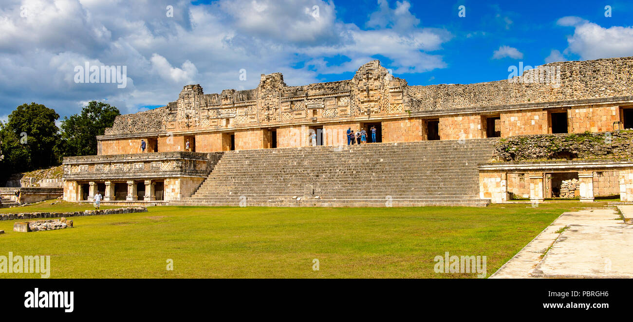 Building of The Nunnery, Uxmal, an ancient Maya city of the classical ...