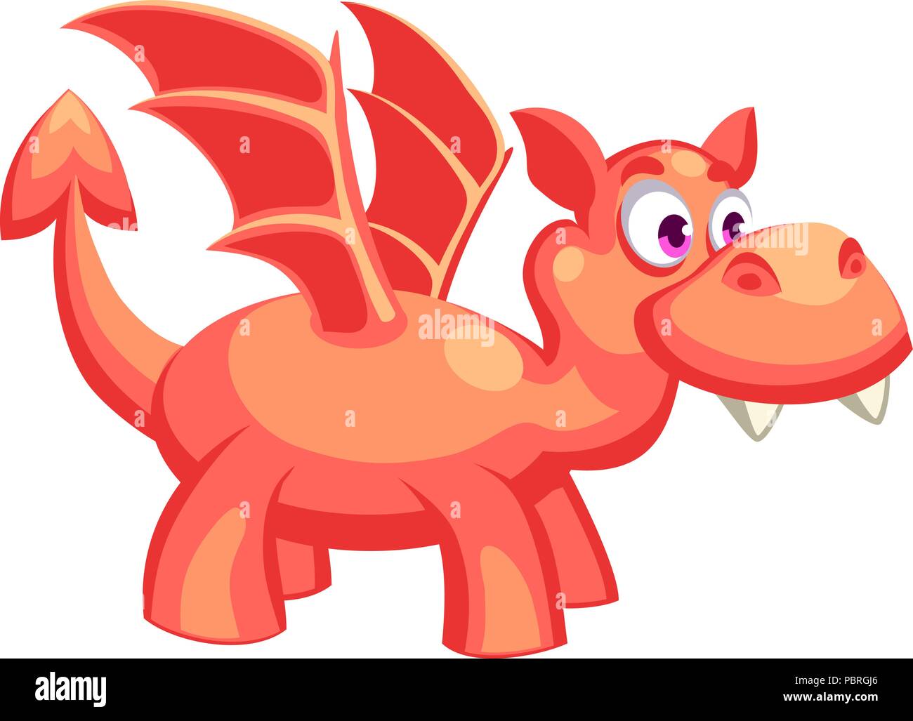 Cartoon vector dragon character Stock Vector Image & Art - Alamy