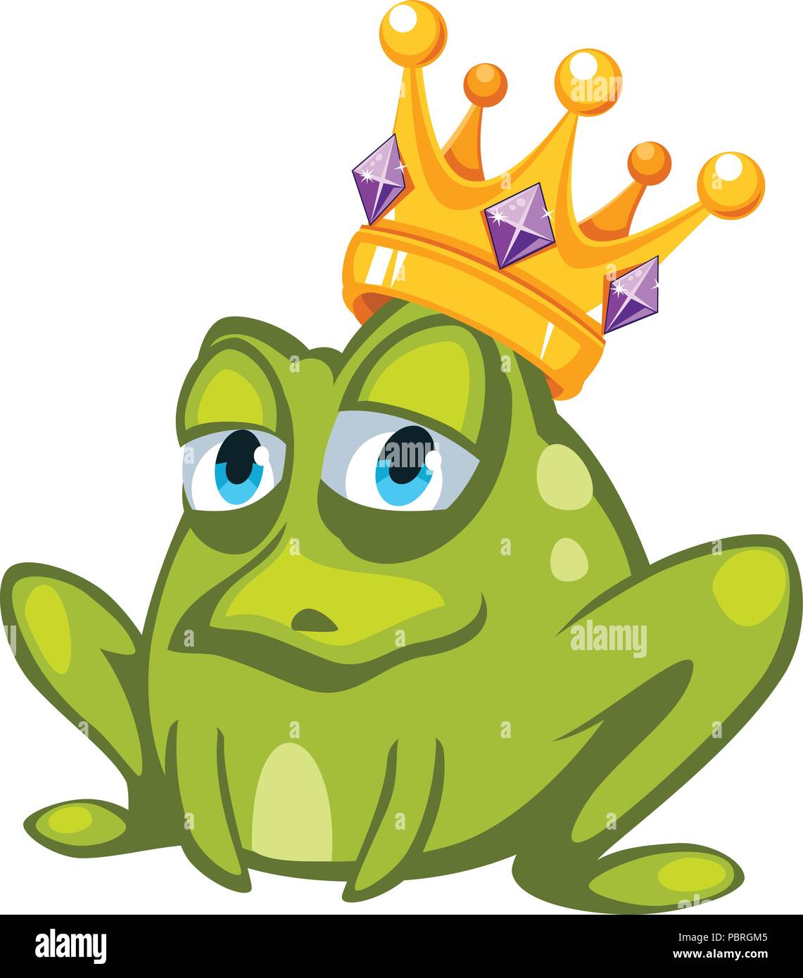 Gold crown on blue Stock Vector Images - Alamy