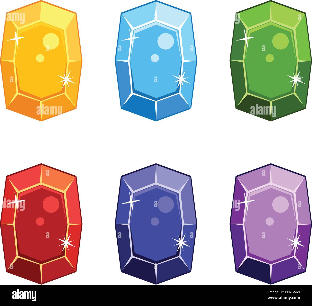 Diamond set in different Stock Vector Images - Alamy