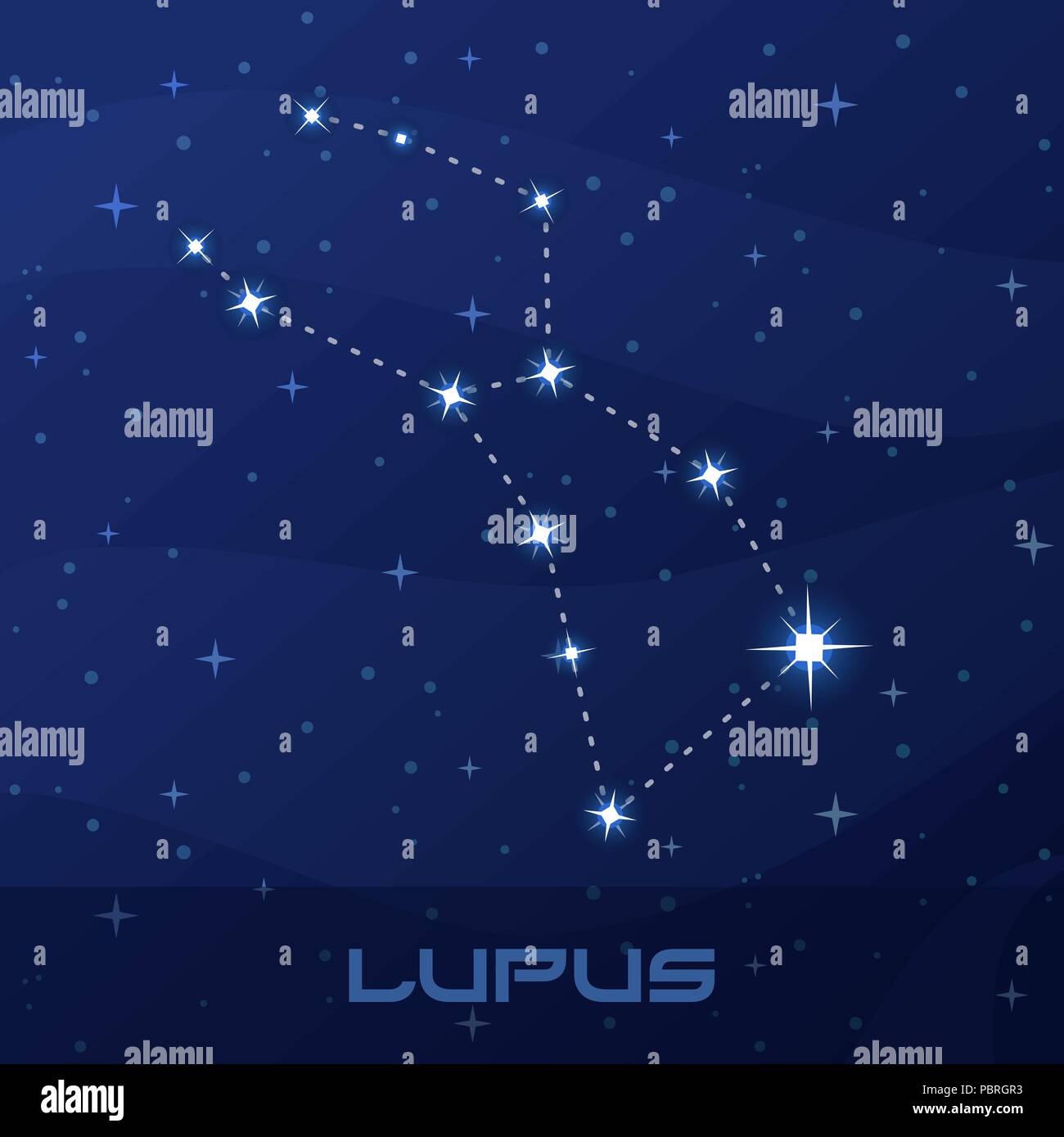 Lupus Constellation Symbol