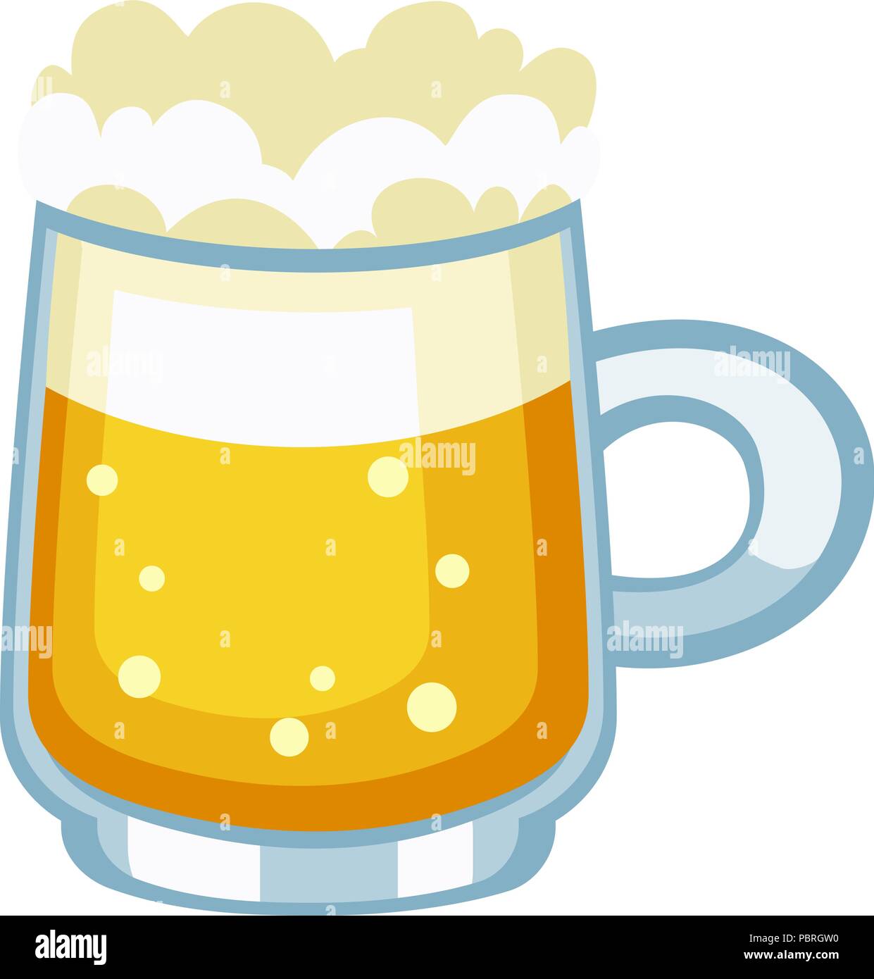 Cartoon vector mug of beer icon Stock Vector Image & Art - Alamy
