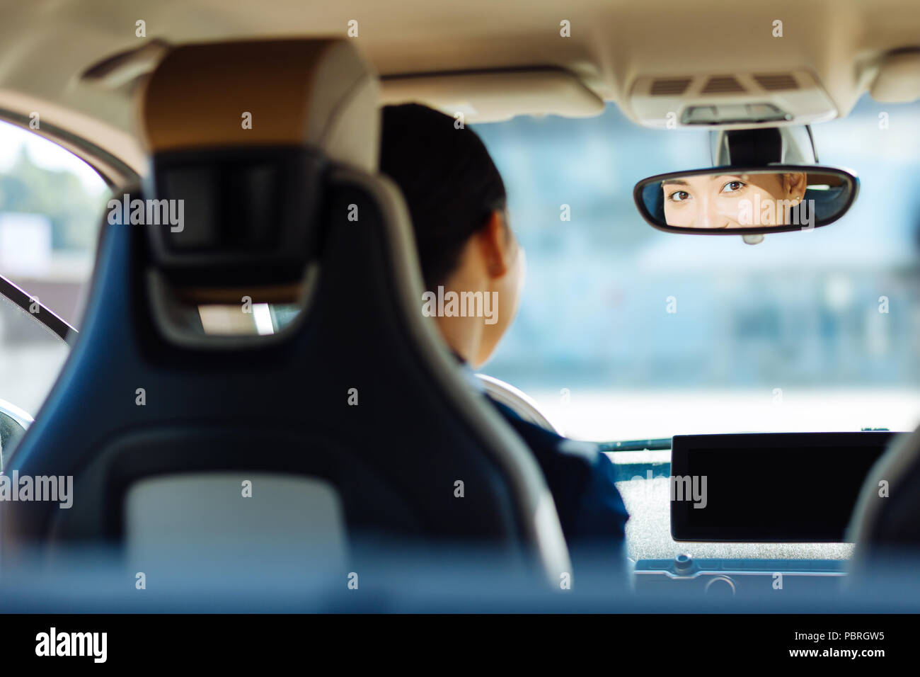Rearview mirror traffic close hi-res stock photography and images - Alamy