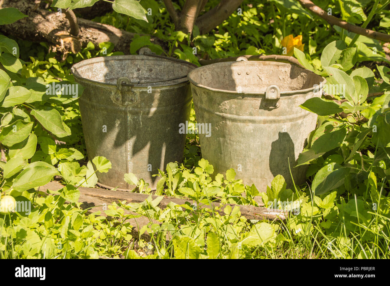 Two garden buckets hi-res stock photography and images - Alamy