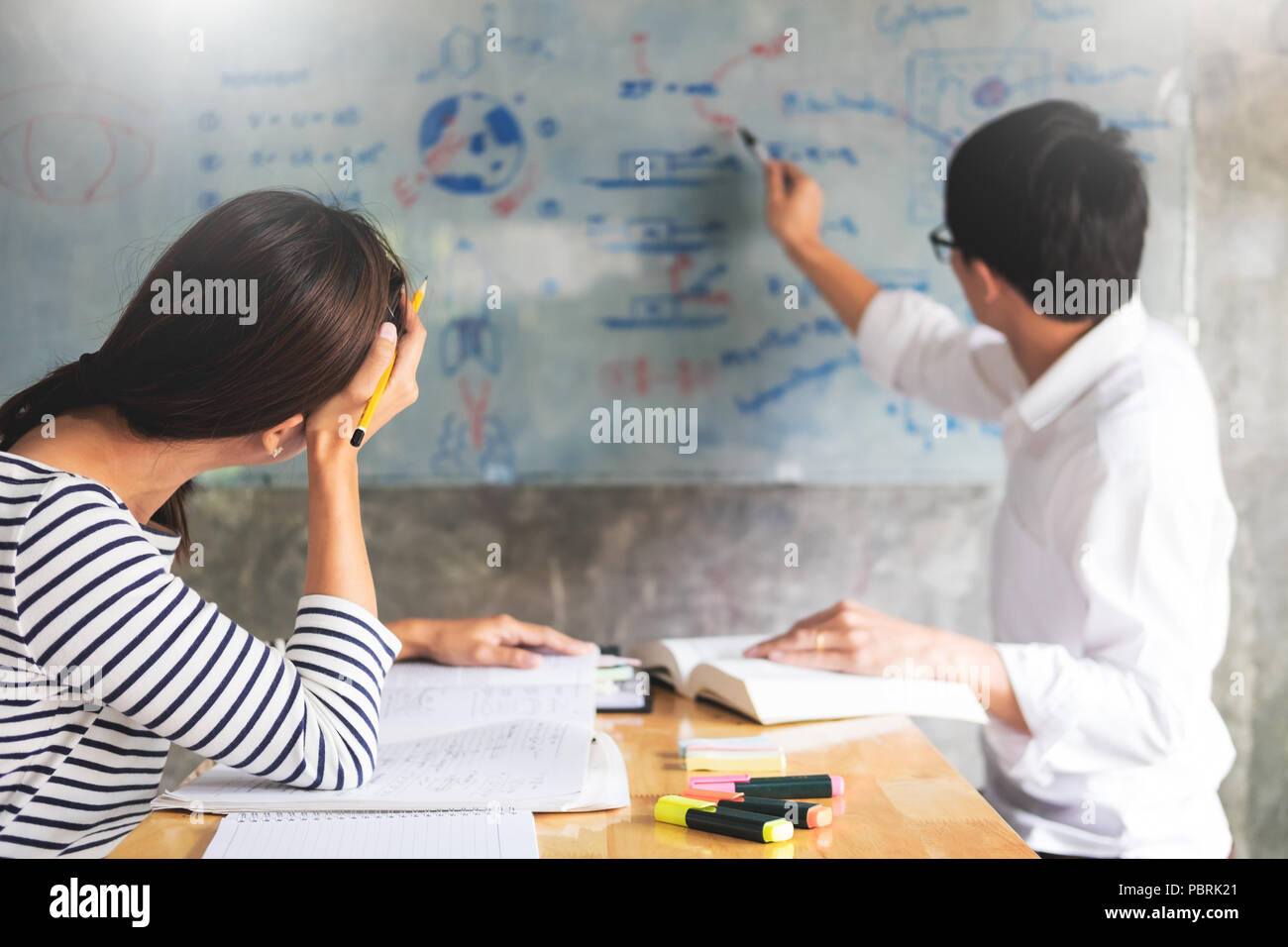 woman learn and teach tutor concept education helping each other ...