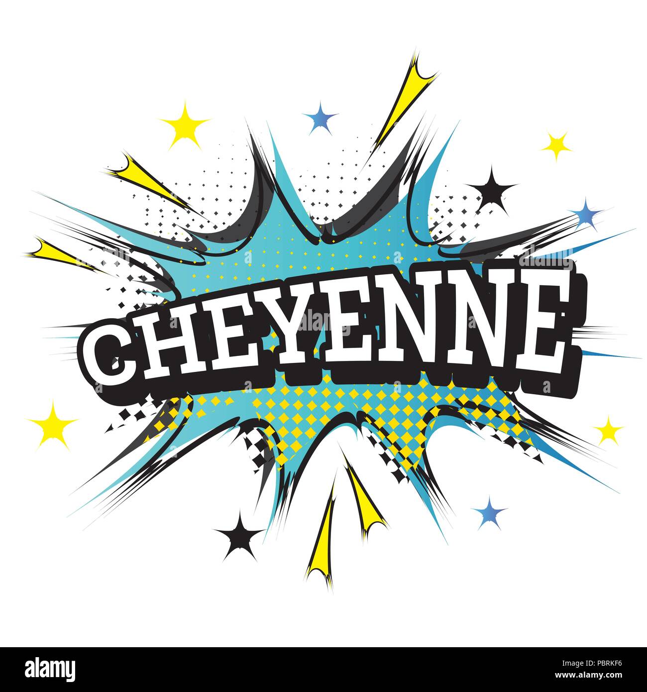 Pop art style blue Cut Out Stock Images & Pictures - Alamy