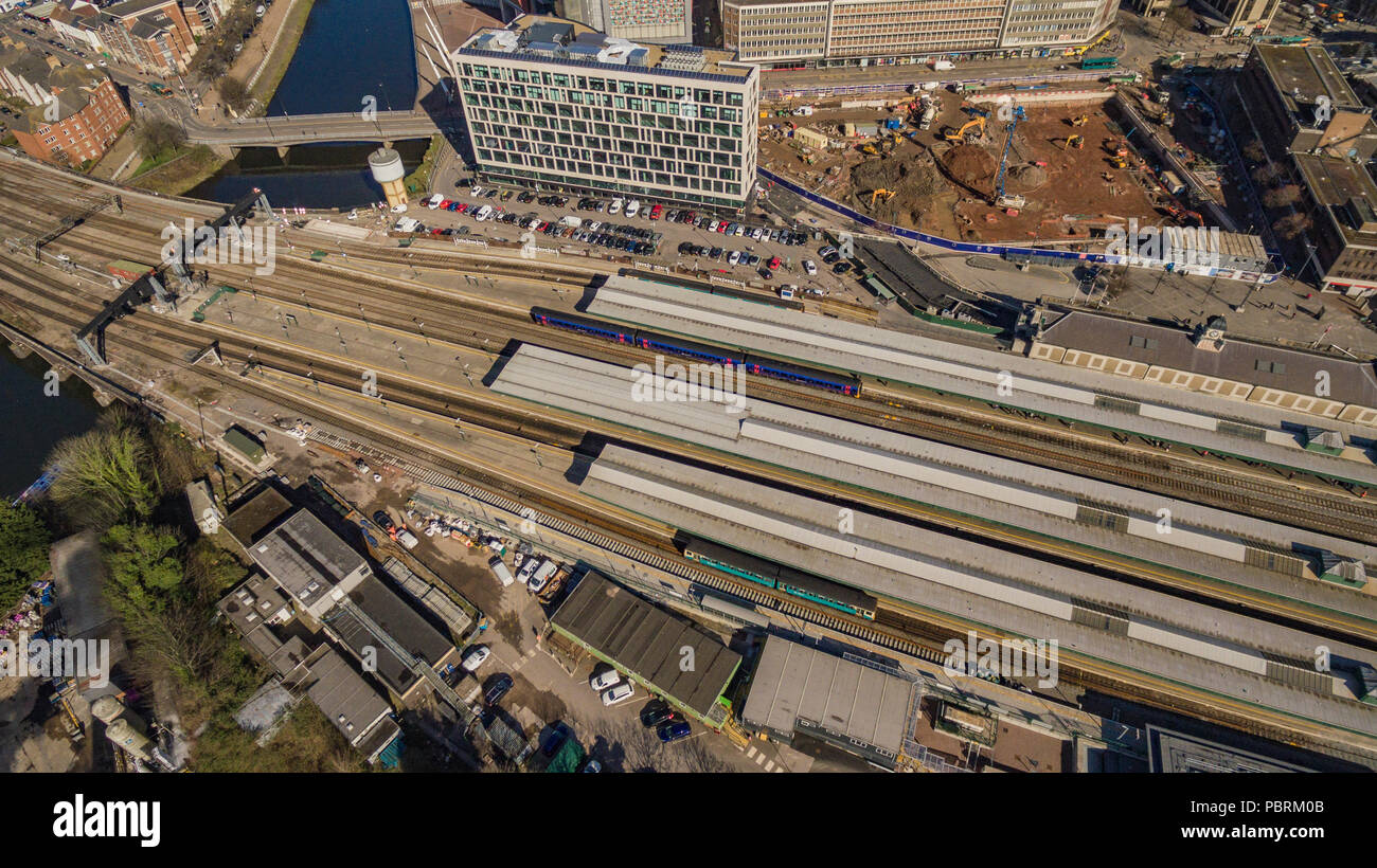 Central square cardiff aerial hi-res stock photography and images - Alamy