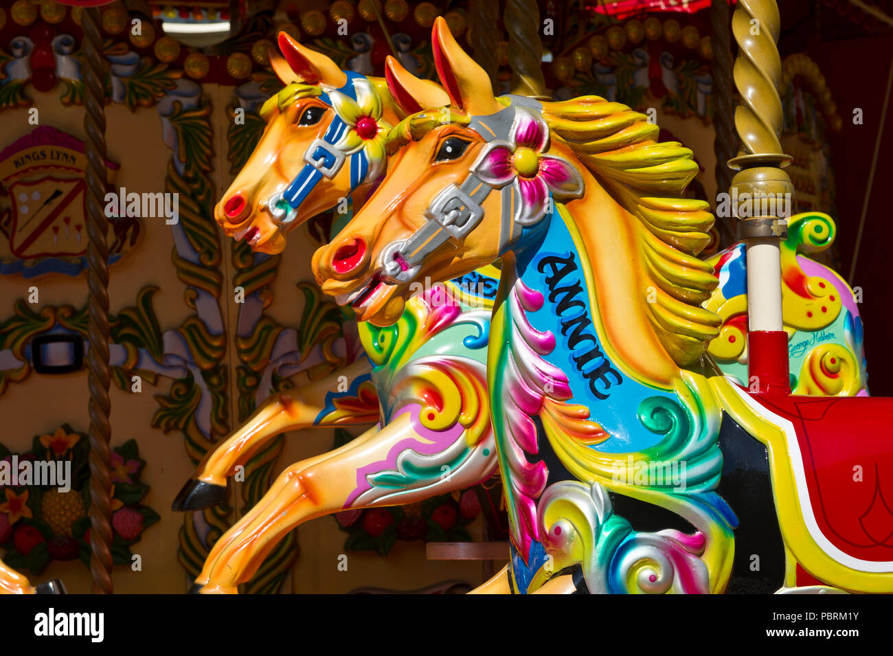 Merry go round carousel london entertainment hi-res stock photography ...