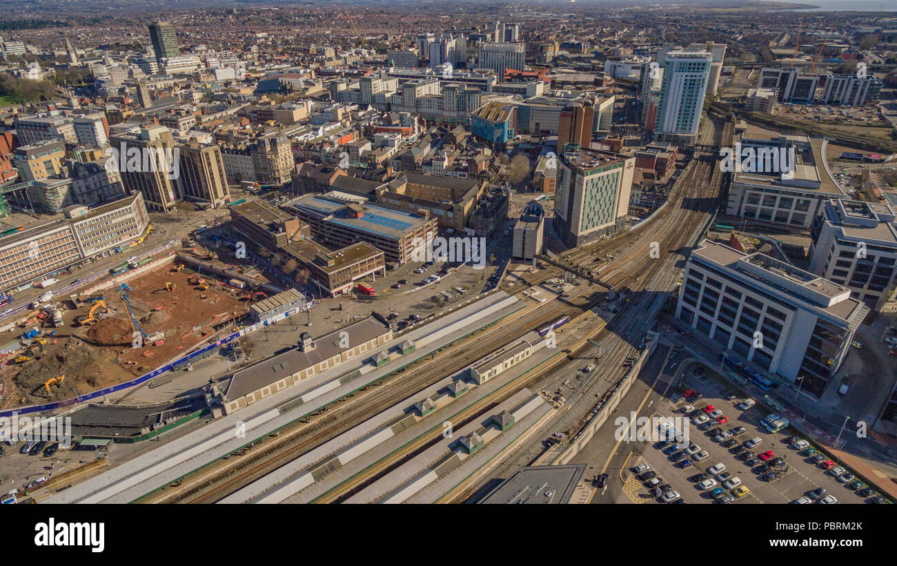 Central Square Cardiff Aerial High Resolution Stock Photography and ...