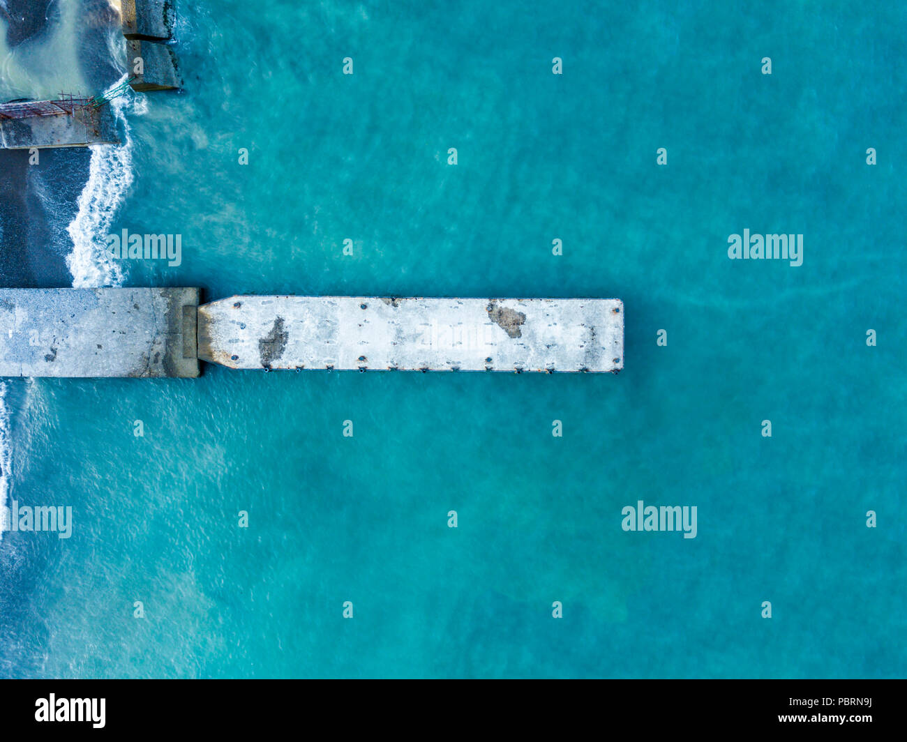 top view from above sea pier background design with copy space text abstract concept Stock Photo ...