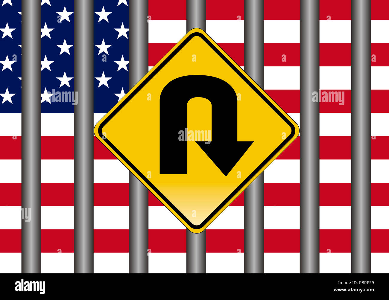 Concept sign for the American restriction of immigration Stock Photo ...