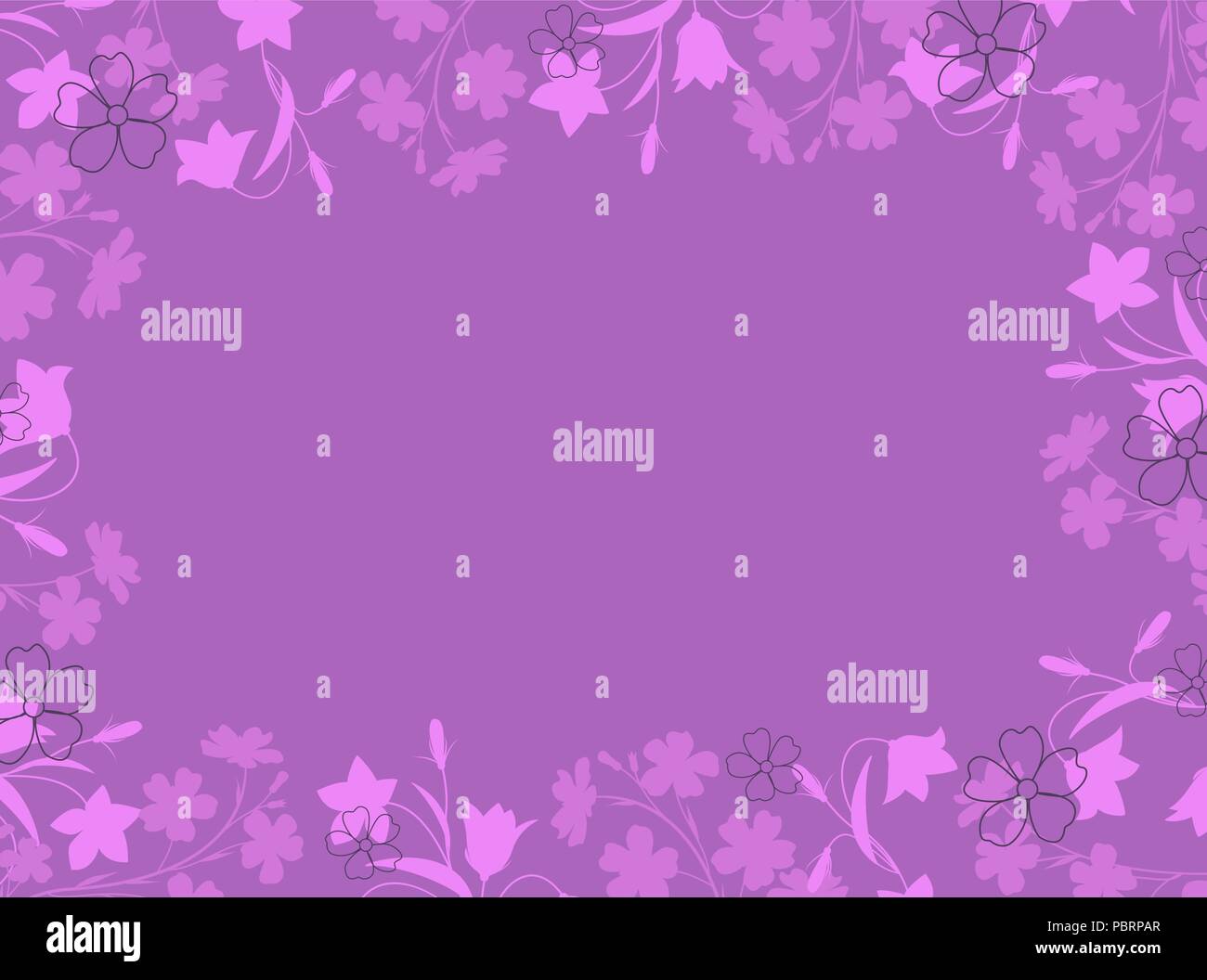 Vector illustration of colorful flowers. Summer floral decorations on a ...