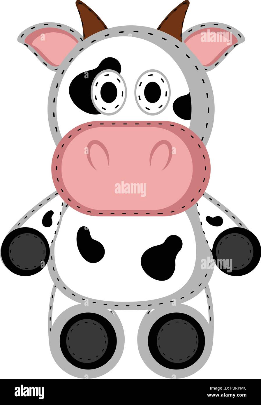 Isolated stuffed cow toy icon Stock Vector Image & Art - Alamy