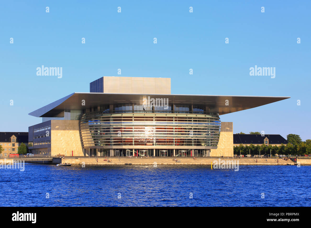 The Royal Opera House (inaugurated in 2005) in Copenhagen, Denmark ...