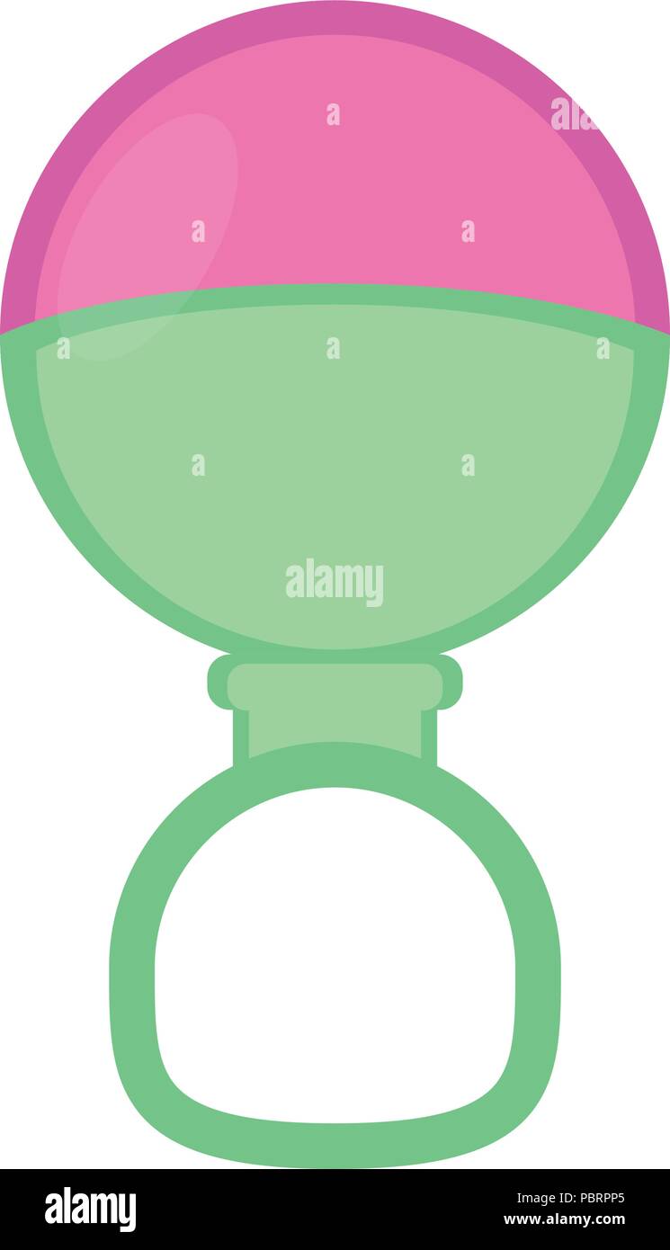 Isolated baby shaker toy icon Stock Vector Image & Art - Alamy
