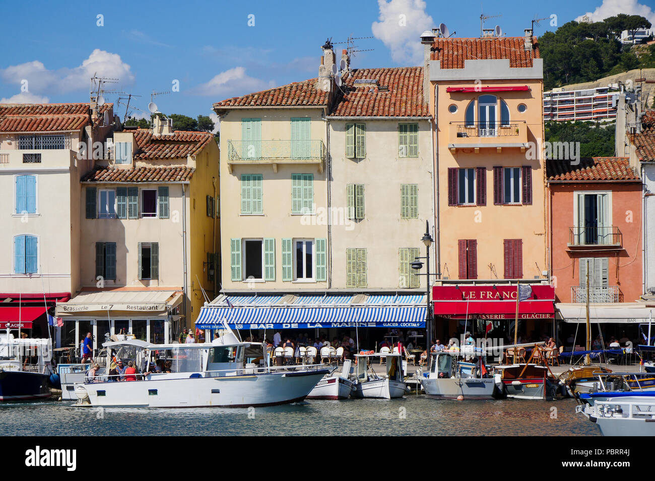 General view of Cassis harbor, France Stock Photo - Alamy