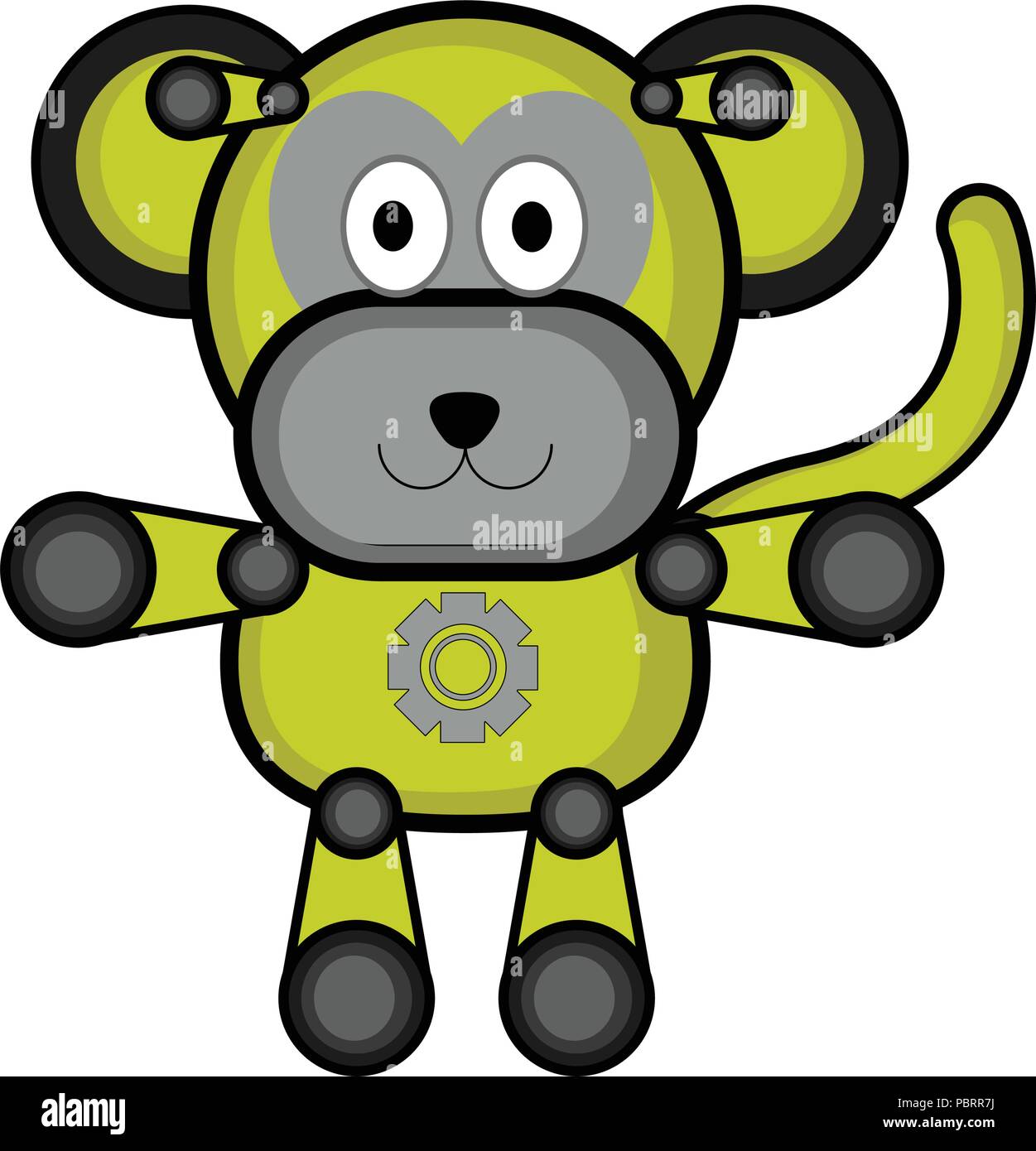 Isolated stuffed monkey toy icon Stock Vector Image & Art - Alamy