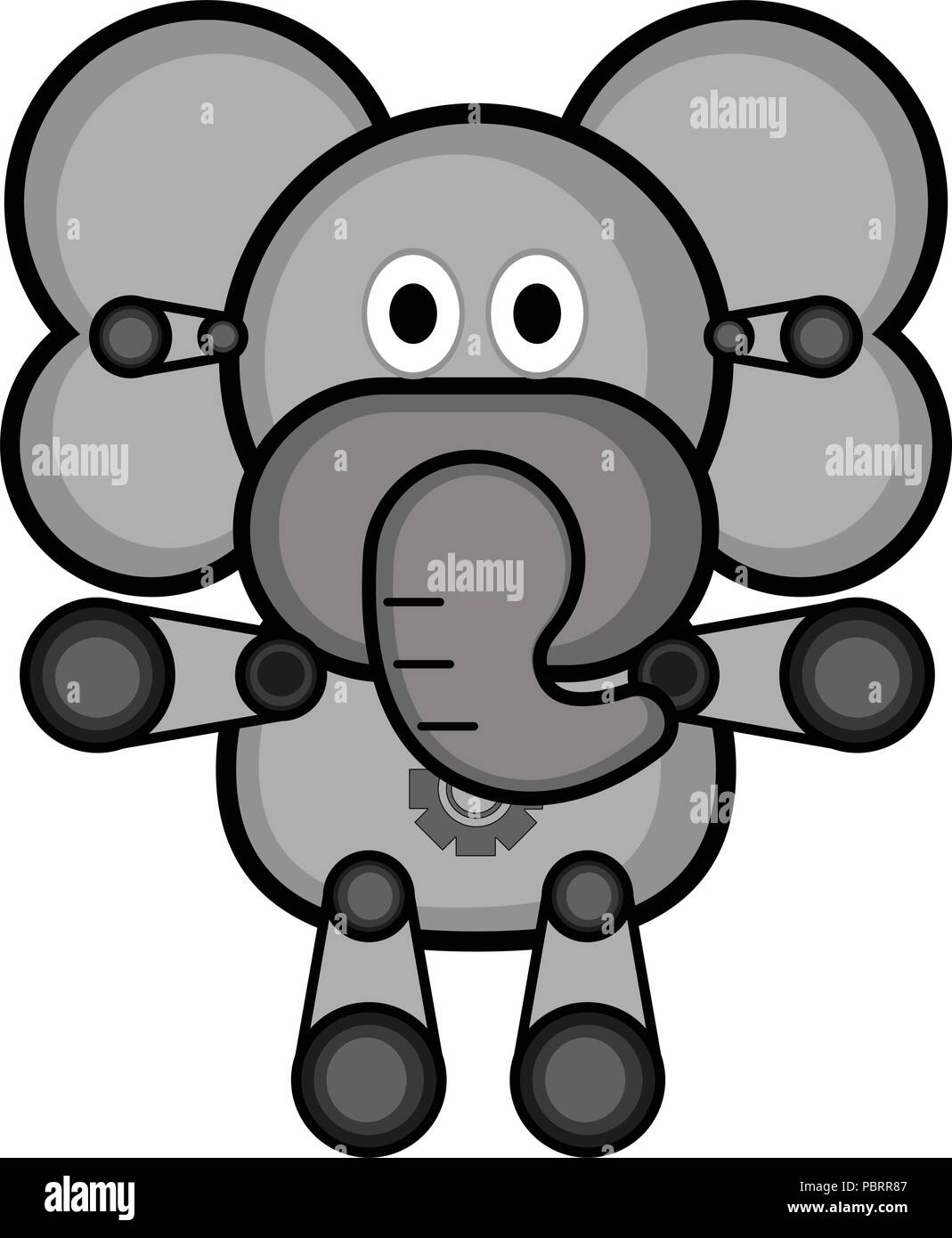 Child elephant toy Stock Vector Images - Alamy