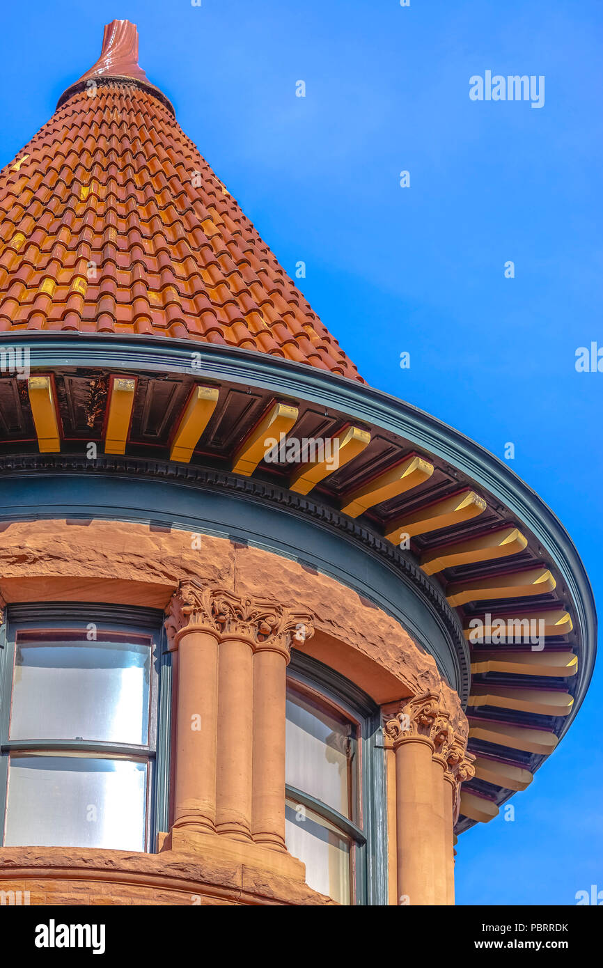 Circular upper room in mansion in Salt Lake Stock Photo - Alamy