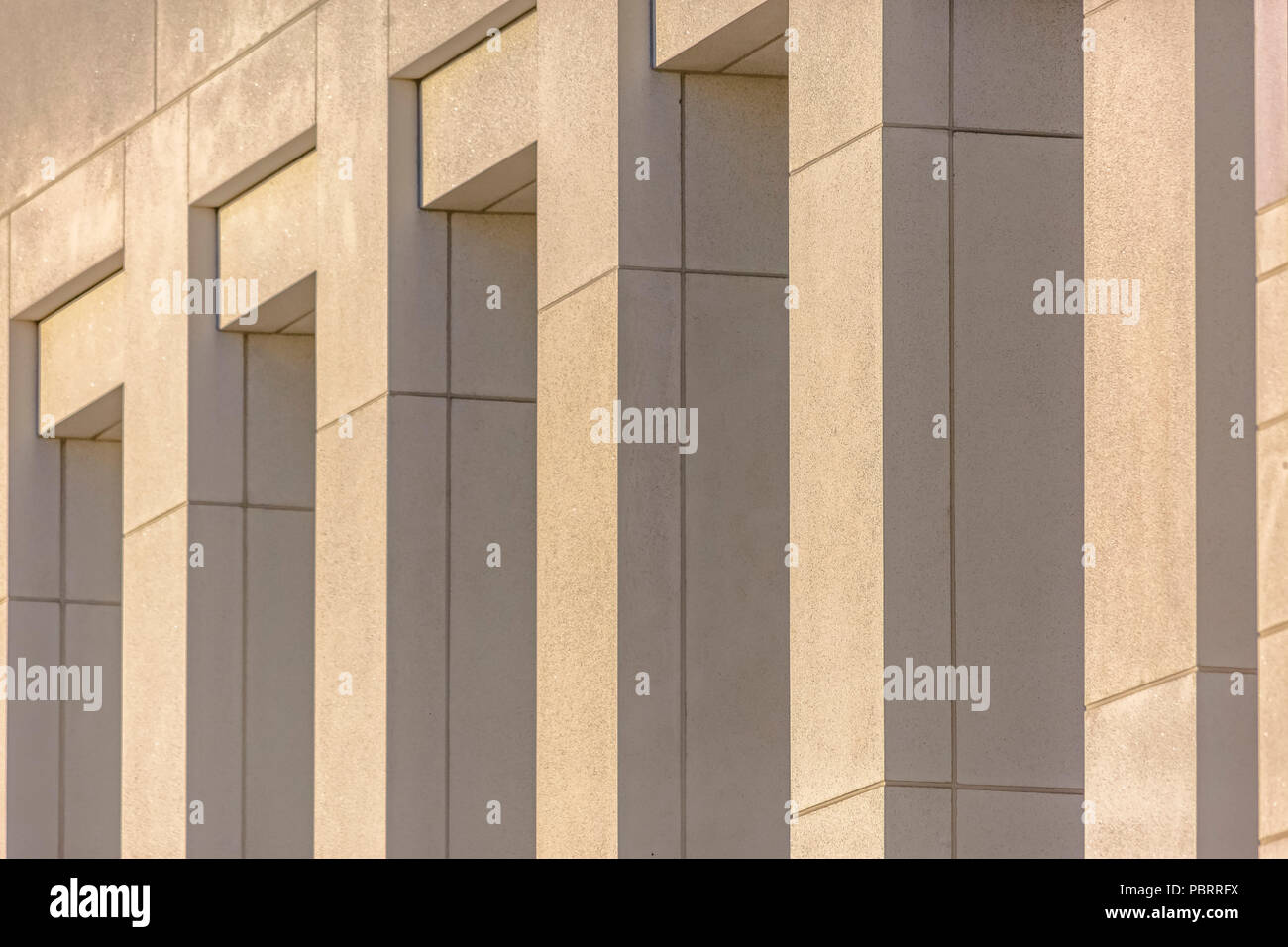 Close up of concrete pillars on exterior Stock Photo - Alamy